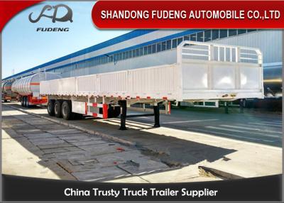 China 40 Feet Live Stock Trailer / 40T Side Wall Trailer With Pressure Sensor System for sale