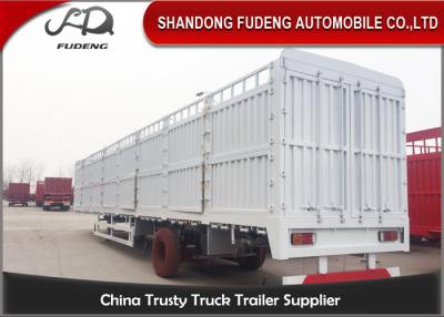China 3 axles cattle trailer fencing type transport livestock trailers for sale for sale