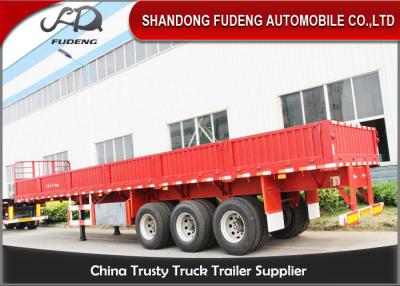 China 3 Axle Side Wall  Semi Trailer  Cargo Container Trailer For Africa for sale