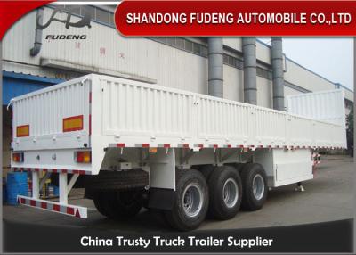 China 3 Axles 40 Ton Side Wall Semi Trailer For Carrying 40ft 20ft Container for sale
