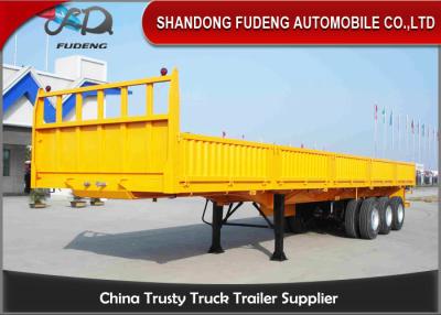 China Stake Cargo Trailer And 3 Axles Side Wall Semi Trailer For Transport Bulk Cargo for sale