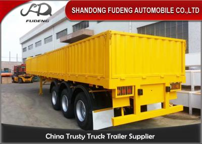 China 40ft Flatbed Utility  Livestock Cattle Trailers With 600mm To 1000mm Side Walls for sale