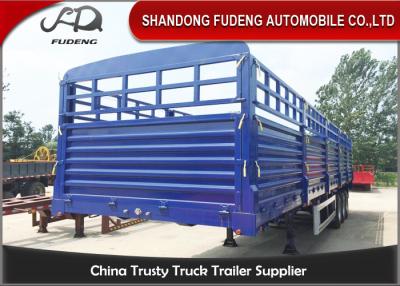 China Cargo side wall semi truck trailer with 1200 mm fence for sale for sale