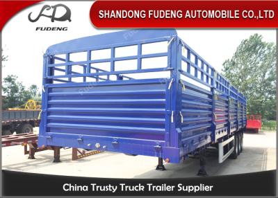 China 3 Axles Side Wall Semi Trailer 60 Tons Loading Capacity FUWA / BPW Axle for sale