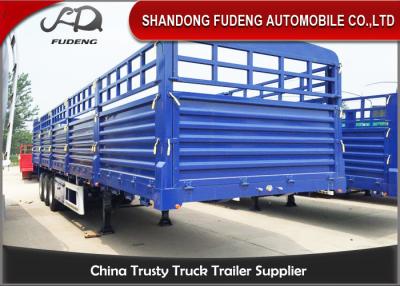 China 3 Axles 40 Feet Side Wall Semi Trailer 60 Ton Bulk Cargo Trailer for sale