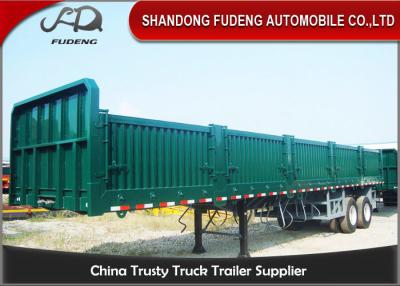 China Customized Side Guard 40Feet 2 Axle Side Wall Semi Trailer With Double Tyres for sale