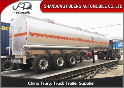 China 43 Cubic 3 Axles Fuel Tanker Semi Trailer Mechanical / Air / Bogie Suspension for sale