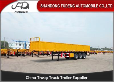 China Steel Stock Trailer With LED Light  Axles Mechanical Spring / Air Suspension for sale
