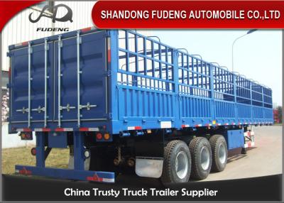 China Half bucket side wall semi truck trailer for grain transport sale for sale
