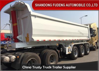 China 25CBM U Shape Semi Truck Dump Trailer Optional Bottom Plate Material for sale