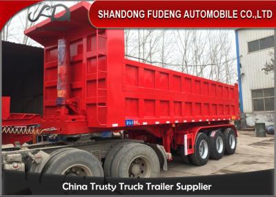 China 60 Tons Payload Semi End Dump Trailers 3 FUWA / BPW Axles 30 Cubic Meters for sale