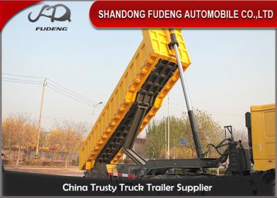 China Optional Dimension Dump Gooseneck Trailer With 3 Axle Synchronous Valve  for sale