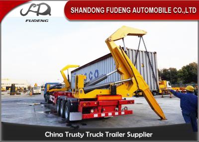 China Heavy Duty Self Unloading Container Trailer With Hydraulic Container Lifter for sale