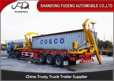 China 3 Axle 40 Feet 20 Feet Side Loader Trailer For Loading 20&40ft Containers for sale