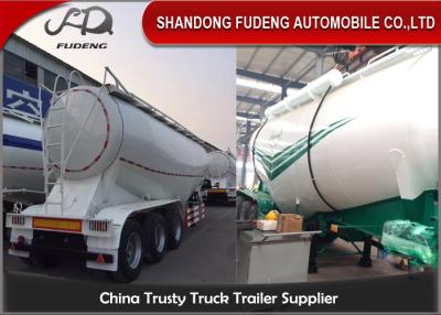China 3 Axles Bulk cement tanker trailers 45Tons Silo cement carrier steel material for sale