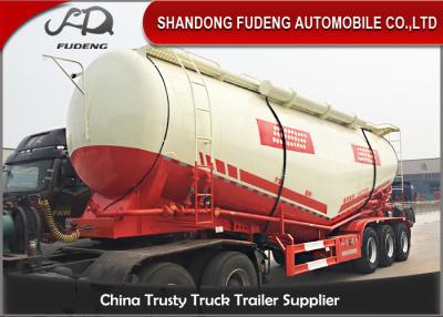 China Powder material dry silo bulk cement tank trailer 45CBM bulker tanker semi trailer for sale