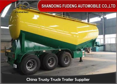 China Tri axle 60cbm 40 ton 60 ton 70 ton dry silo bulk cement bulker tank trailer for sale