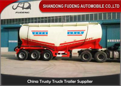 China Carbon Steel / Aluminum 30ton - 80ton Tri axle bulk cement tanker trailer with 12 wheels for sale