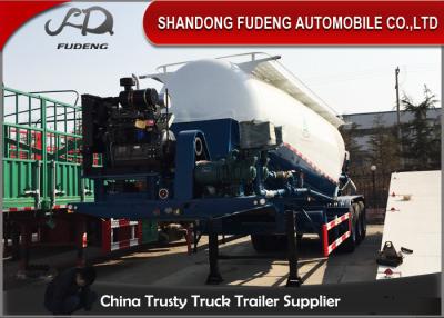 China 50 cbm Cement Tanker Semi Trailer truck tank trailer dry powder transport for sale