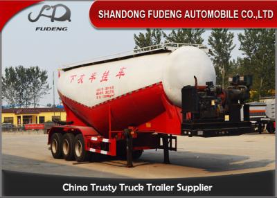 China 45 cbm Bulk Cement Tanker Trailer For Powder Transport Carbon Steel for sale