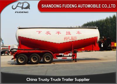 China Tri axle 50cbm Bulk Cement tanker semi trailer for sale 12 wheeler for sale