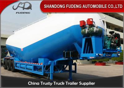 China Reinforced Steel 40 CBM Bulk Cement Tanker Trailer With Rear Led Lights for sale