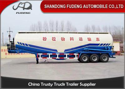 China 48CBM Low Density Bulk Cement Tanker Trailer For Powder Drying / Transporting for sale
