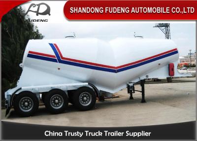 China 55cbm 3 Axle Dry Bulk Cement Truck Powder Transport Tanker Semi Trailer for Uganda for sale