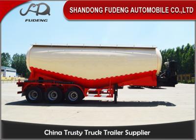 China 60 Tons bulk cement tank semi trailer, FUWA Axle cement bulker trailer for sale