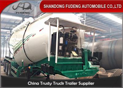 China 30 Ton Bulk Cement Tanker Trailer Optional Volume Powder Material Tanker for sale