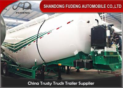 China Customized Tri-Axles V shaped Bulk cement tanker trailers for transporting Bulk cement for sale
