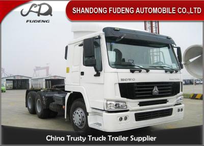 China EURO II 6 * 4 Sino Howo Tractor Head Trucks 10 Wheeler One Sleeper 371HP for sale