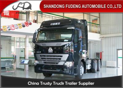 China CNHTC 6 × 4 SinotrukTractor Head Trucks With 10 Wheel  HOWO A7 Model 420HP for sale