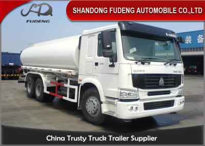 China Heavy Duty Water Tanker Truck 10001 - 20000L Volume 6 × 2 4 × 4 Drive Wheel for sale