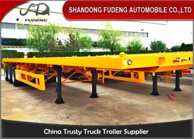 China 50000 Kilograms Payload Flatbed Cargo Trailer For 20ft / 40ft Container Deliver for sale
