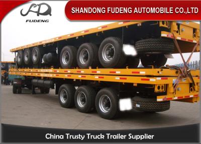 China 40 Feet Flatbed Container Trailer For 20&40ft Containers Transport for sale