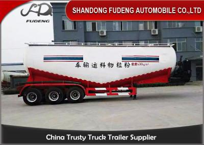 China 50 Ton 3 Axles Bulk Cement Tanker Trailer Dimension 13000mm * 3990mm * 2500mm for sale