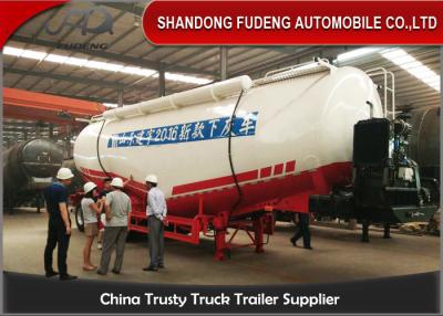 China 50 Ton Custom V Shape Cement  Tank Trailer , 42 CBM Bulk Cement Trailer  for sale