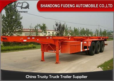 China Dual / Tri Axle Container Semi Trailer With Twist Lock Skeleton Shape for sale