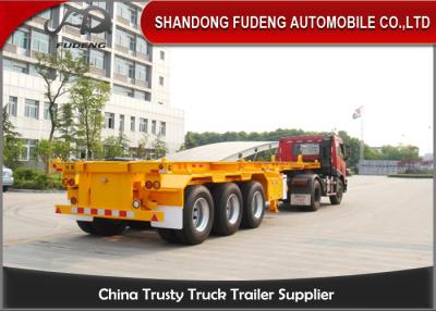 China Warranty 3 Axles Chassis Container Trailer 20ft / 40ft 30T Loading Capacity for sale