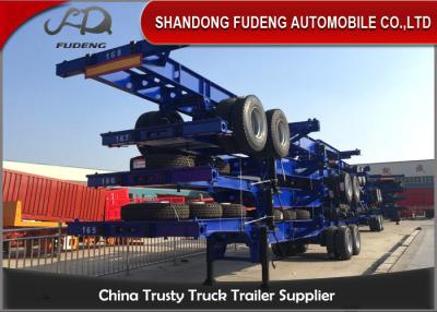 China FUWA Axle Steel 40ft Chassis Container Trailer Mechanical Suspension for sale