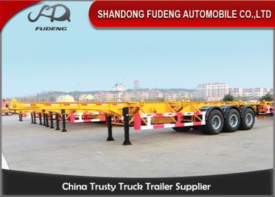 China BPW / FUWA Axle Skeleton Chassis Container Trailer 20ft 40ft Dimension for sale