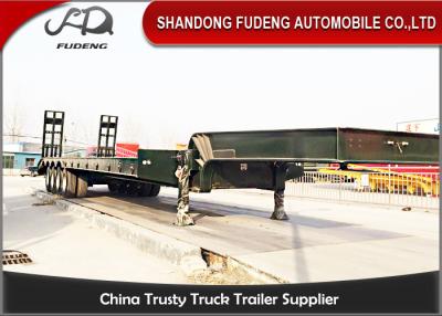 China 4 Axles Lowboy Equipment Trailers High Strength Steel Material 40T To 100T Payload for sale