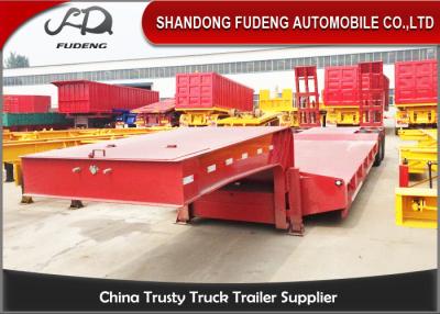 China Heavy Duty Low Bed Semi Trailer For Excavator Transportation Max Payload 60 Tons for sale