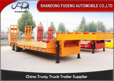 China Strong 25 Ton - 35 Ton Low Bed Semi Trailer , Two Axles 8 Wheel Trailer for sale