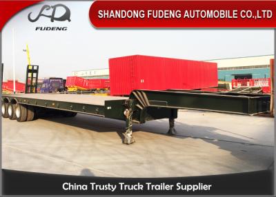 China Four Axle 100 Ton Lowboy Semi Trailer Construction Equipment Carrier for sale