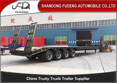 China Heavy Duty Semi Lowboy Trailer , Multi Axles Low Loader Semi Trailer for sale