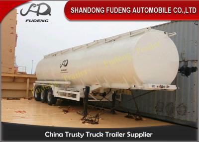 China 10000 Gallon Fuel Tanker Semi Trailer , 3 Cabins Gasoline Semi Truck for sale