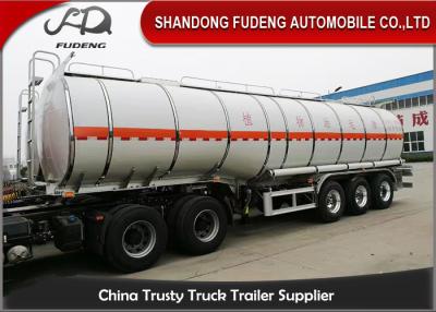 China 30000 to 60000 Liter Fuel Transport Trucks , Petrol Gasoline Edible Oil Tank Semi Trailer for sale