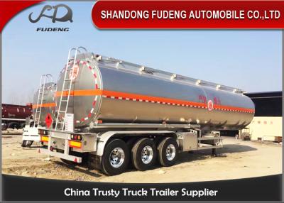 China 304 Stainless Steel 15000 Gallon 35000L Diesel / Gasoline Tank Trailer With 12 Wheeler for sale